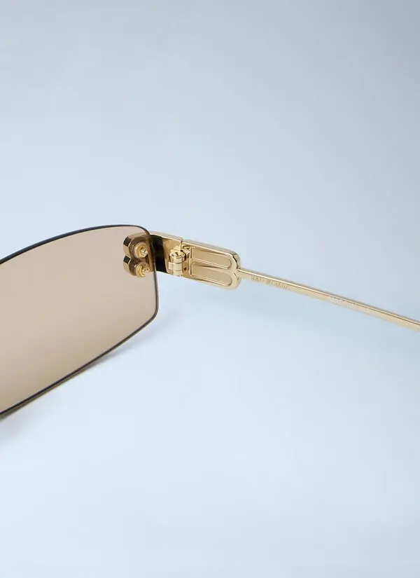 Balenciaga Rectangle Rimless Sunglasses