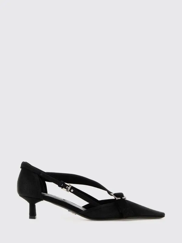 Prada Fabric Slingback Pumps - Black