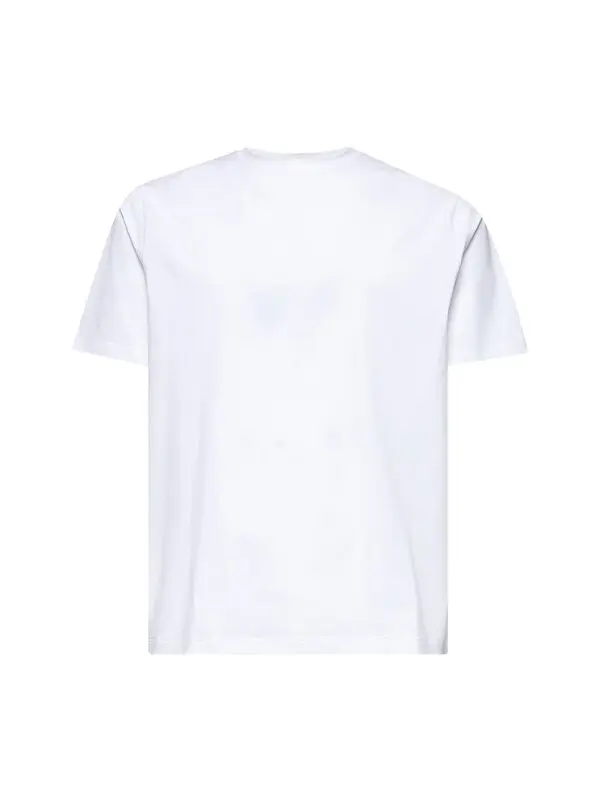Herno White Superfine Cotton Stretch T-shirt - Multicolor