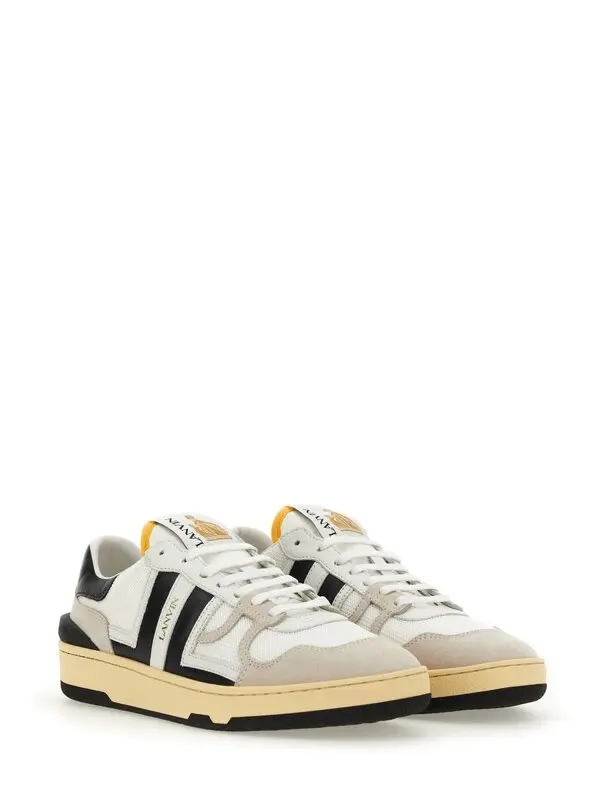 LANVIN Paneled Mesh, Suede, And Nappa Leather Sneakers - Multicolor