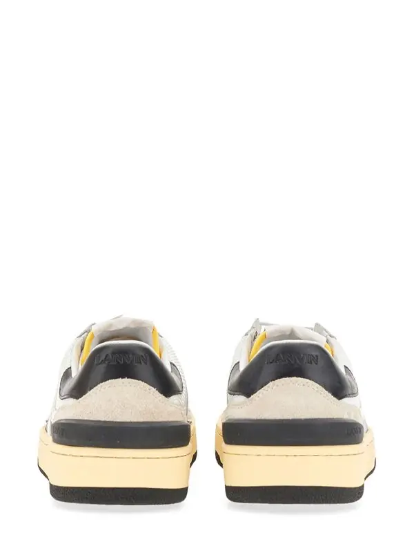 LANVIN Paneled Mesh, Suede, And Nappa Leather Sneakers - Multicolor