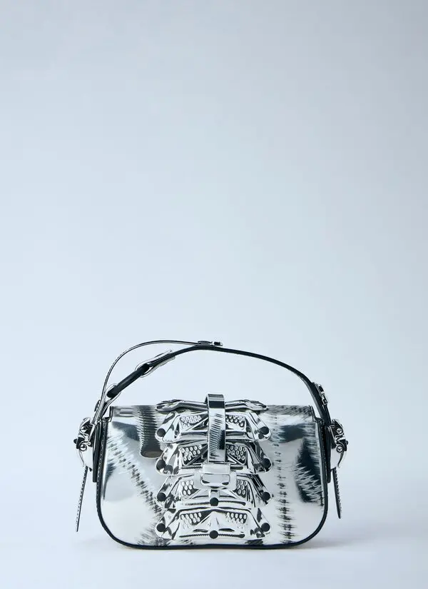 INNERRAUM Object C02 Handbag With Geometric Metallic Embellishments