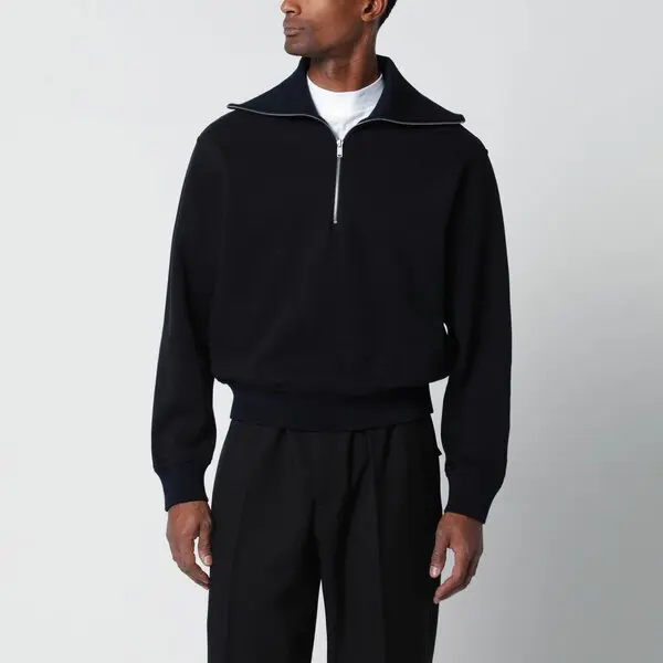 JIL SANDER Half-zip Sweatshirt With Logo Embroidery