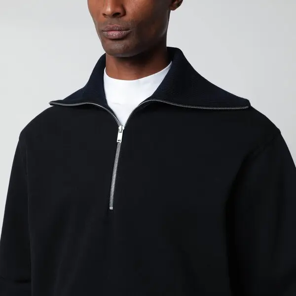 JIL SANDER Half-zip Sweatshirt With Logo Embroidery