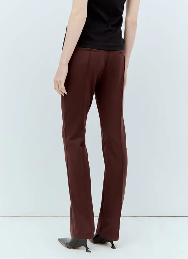 Sportmax Tailored Jersey Pants - Brown
