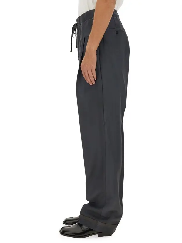MAISON MARGIELA Wool And Mohair Overdyed Trousers - Gray