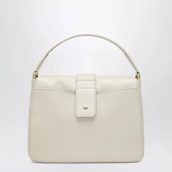 Burberry Small Rider Shoulder Bag In Lambskin - Cream