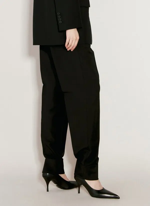 Prada Tailored Mohair Wool Blend High Rise Pants