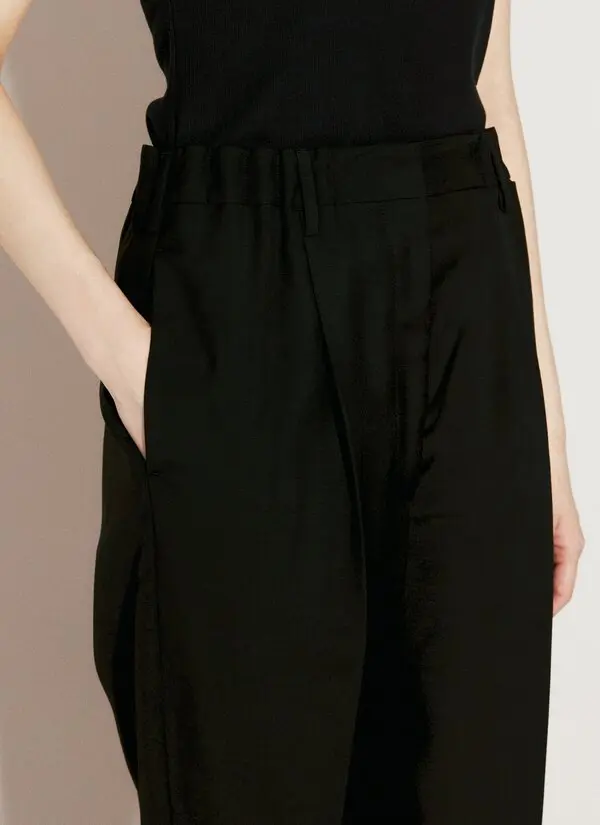 Prada Tailored Mohair Wool Blend High Rise Pants