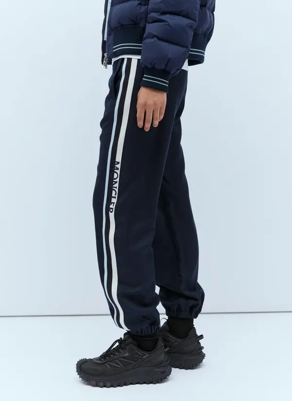 Moncler Logo Embroidered Track Pants - Black