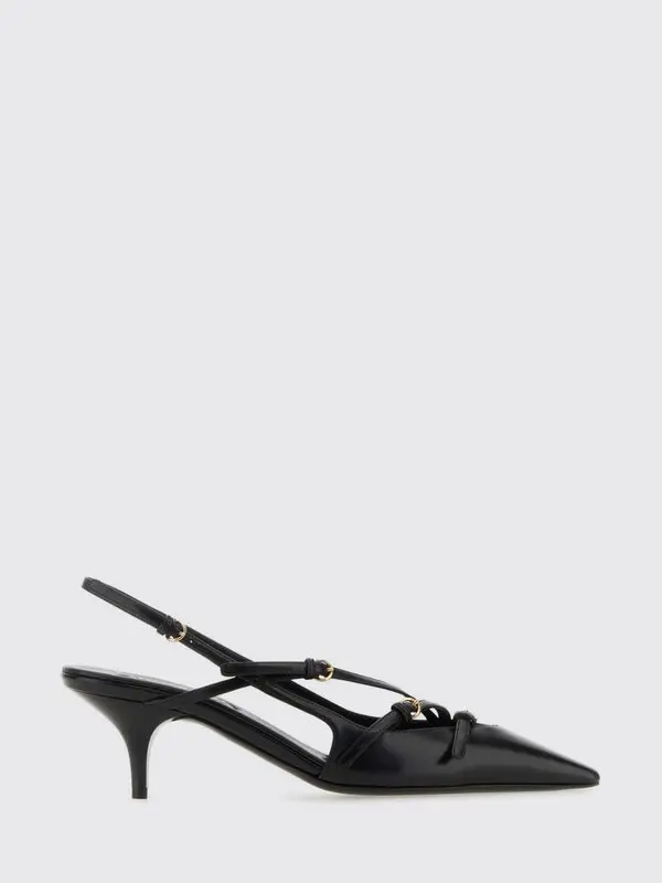 Miu Miu Leather Slingback Pumps - Black