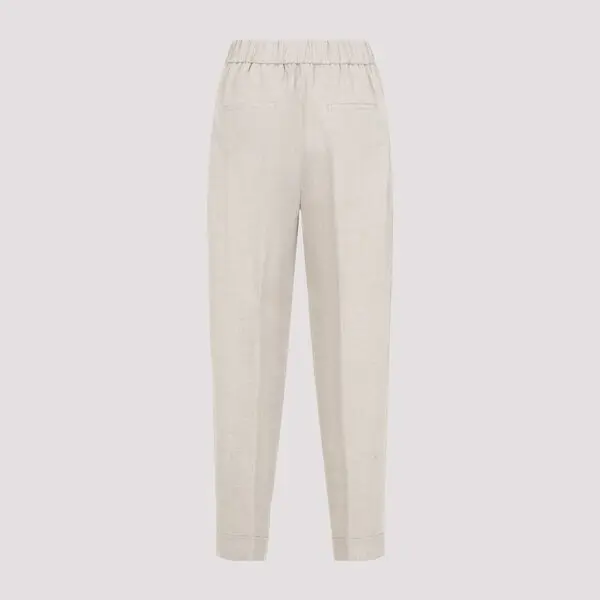 Peserico Rafia Linen Pants - Multicolor