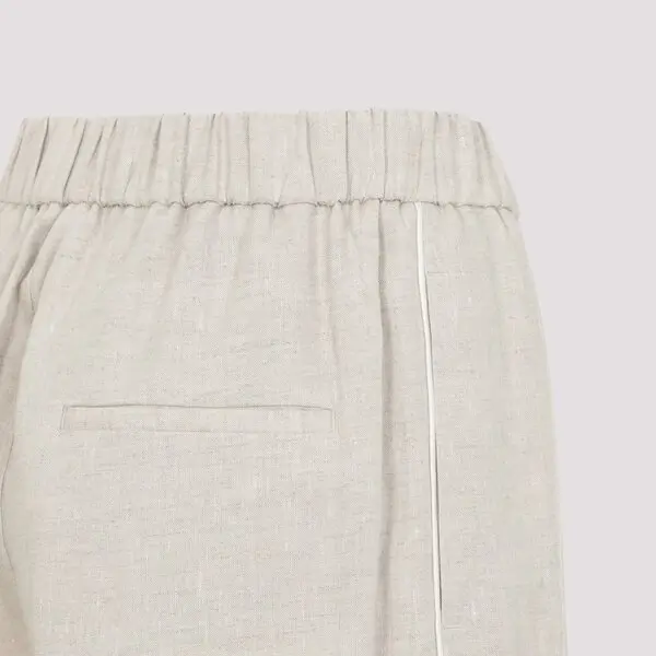 Peserico Rafia Linen Pants - Multicolor