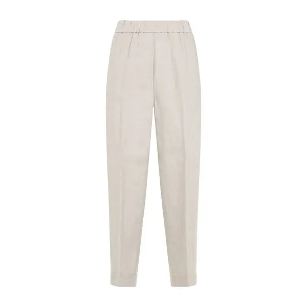 Peserico Rafia Linen Pants - Multicolor