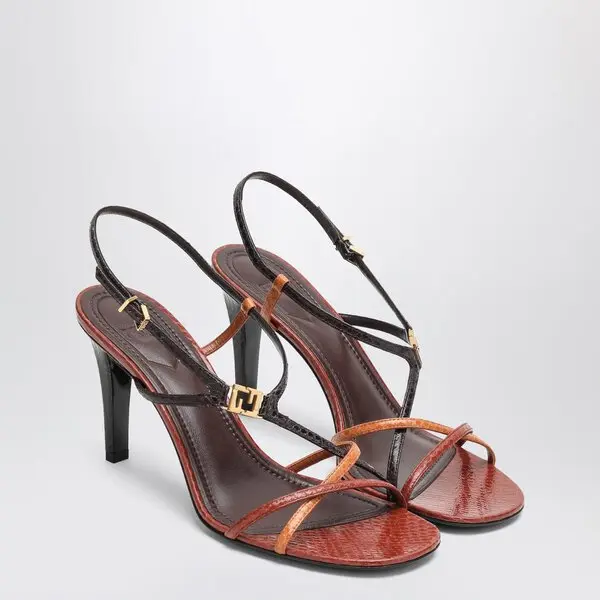 Fendi Ayers Leather High Heel Sandals
