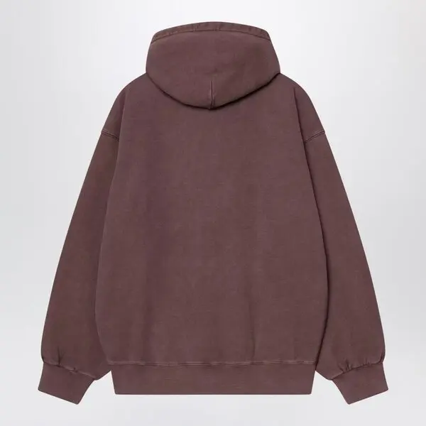 Carhartt Work In Progress Garment Dyed Hooded Sweatshirt - Black