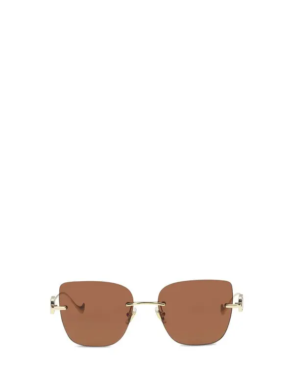 Valentino Garavani Geometric Metal Cat Eye Sunglasses - Brown
