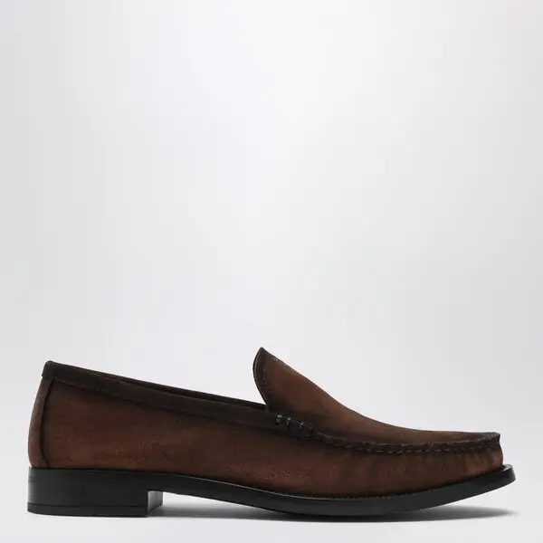 Prada Suede Leather Loafers - Brown