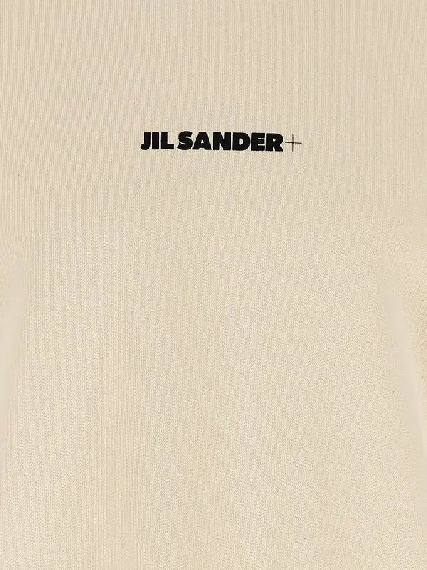 JIL SANDER Logo Print Sweatshirt - Cream