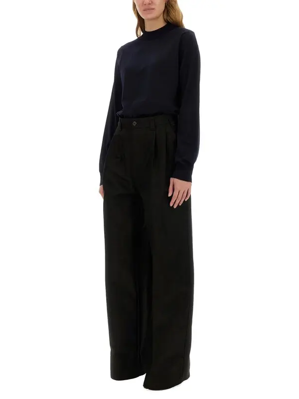 MAISON MARGIELA Wool Jersey Sweater - Blue