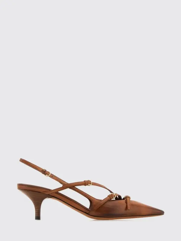 Miu Miu Leather Slingback Pumps - Brown