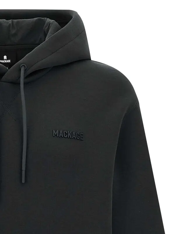 Mackage Krystian Cotton Blend Hoodie With Silicone Logo