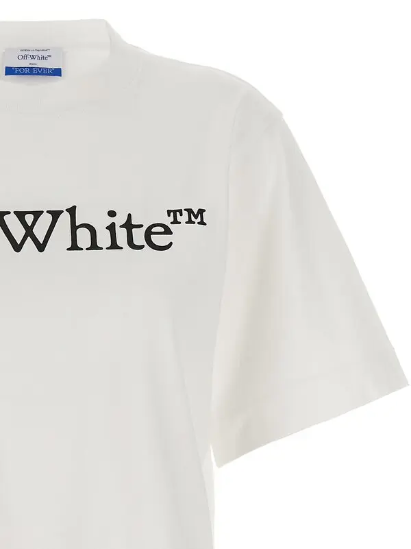 Off-White Big Logo Cropped T-shirt - White