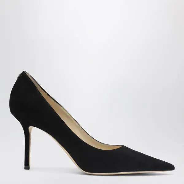 JIMMY CHOO Love 85 Suede Pumps - Black