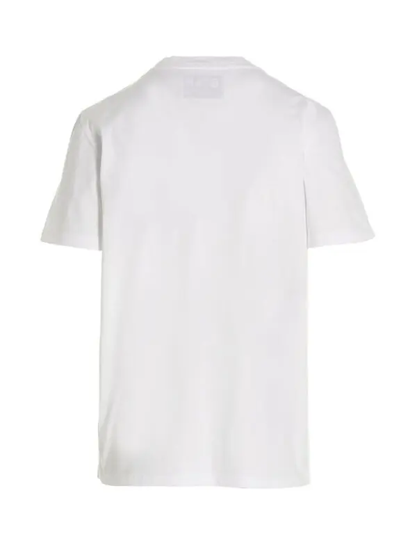 GOLDEN GOOSE Small Star Cotton T-shirt With Glitter Logo
