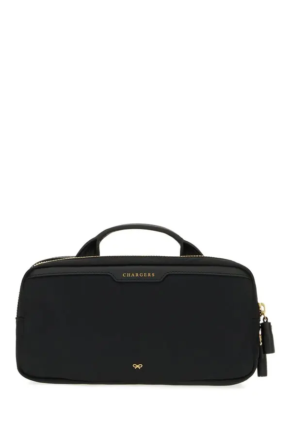 ANYA HINDMARCH Black Leather Top Handle Bag - Multicolor