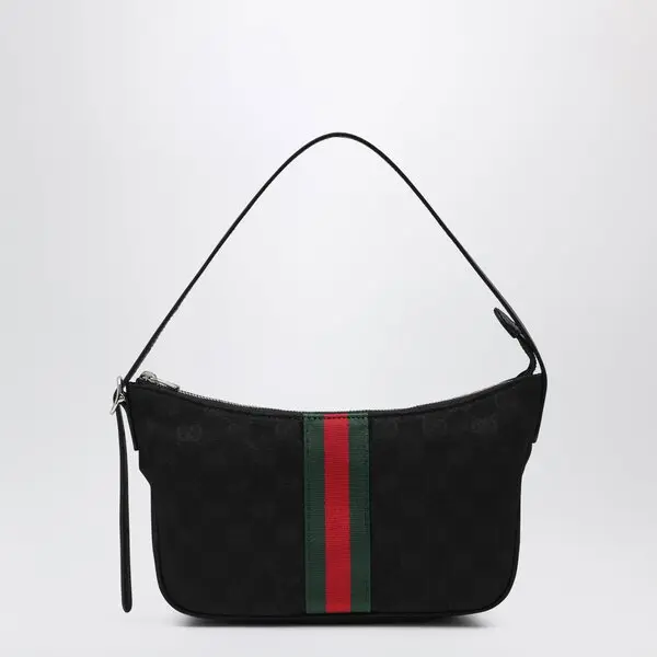Gucci Small Gg Fabric Lunetta Bag - Black