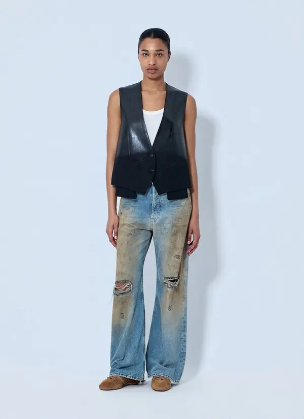 Acne Studios Sleeveless Tailored Waistcoat In Viscose