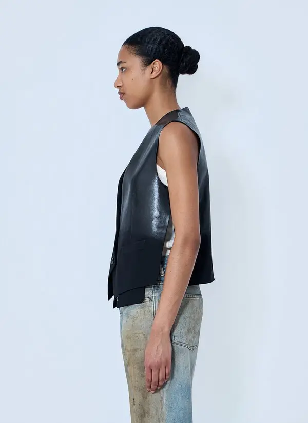 Acne Studios Sleeveless Tailored Waistcoat In Viscose