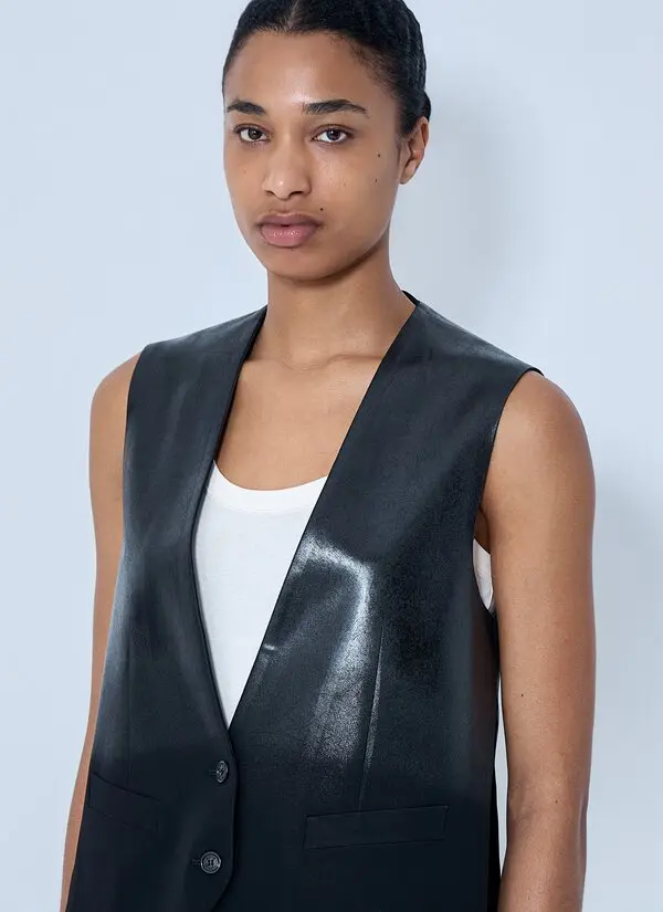 Acne Studios Sleeveless Tailored Waistcoat In Viscose
