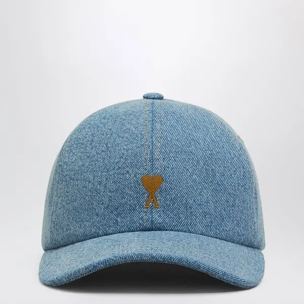 Ami De Coeur Denim Baseball Cap - Blue