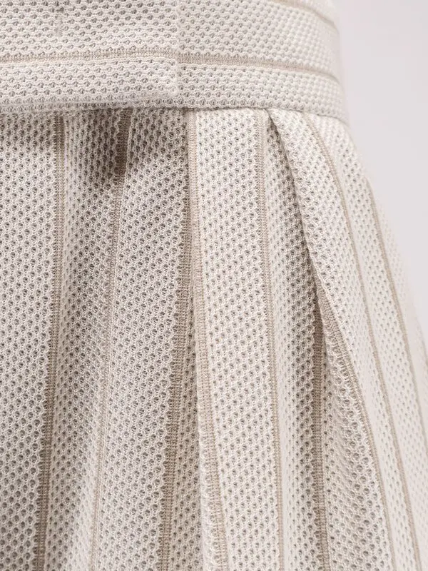 Max Mara Pinstriped Cotton Wide-leg Trousers - Multicolor