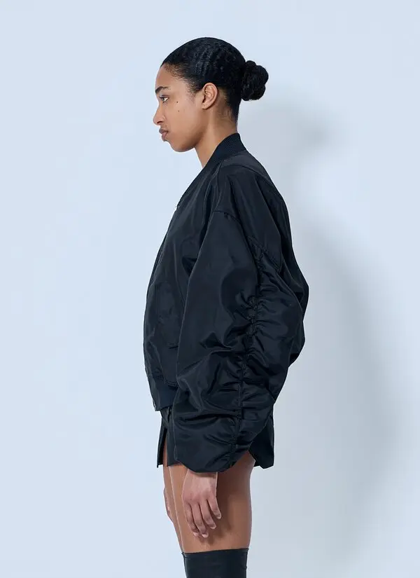 Rick Owens Oversized Nylon Bomber Jacket
