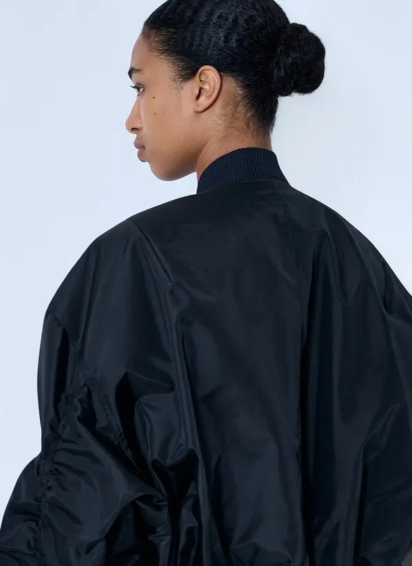 Rick Owens Oversized Nylon Bomber Jacket