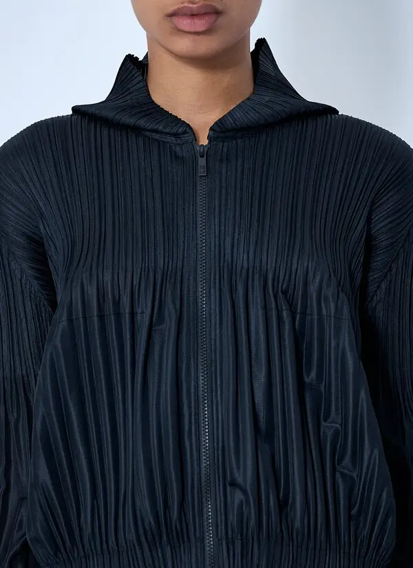 Issey Miyake Zip-up Pleated Jacket