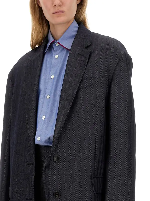 Etro Pegasus Buttoned Over Jacket - Gray