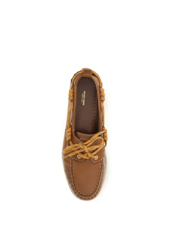 GOLDEN GOOSE Cruise Boat Loafers - Brown