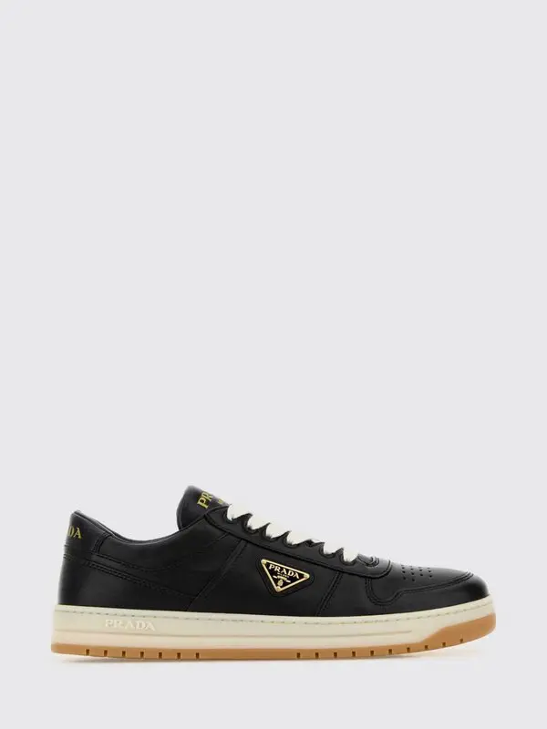 Prada Nappa Leather Sneakers - Black