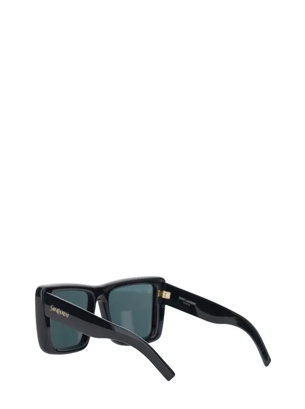 Saint Laurent Oversized Square Sunglasses With Logo Lettering