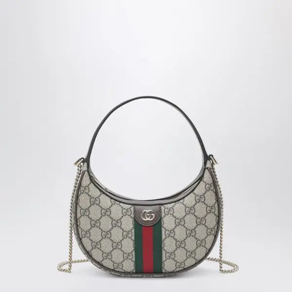 Gucci Ophidia Gg Monogram Shoulder Bag - Cream