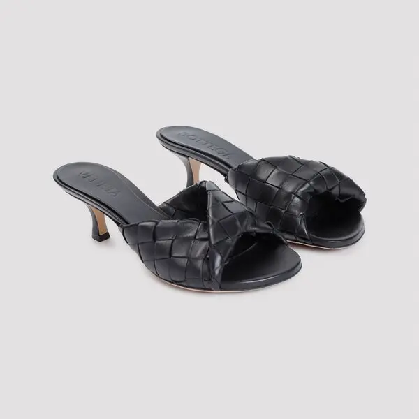 Bottega Veneta Lamb Leather Blink Mules - Black