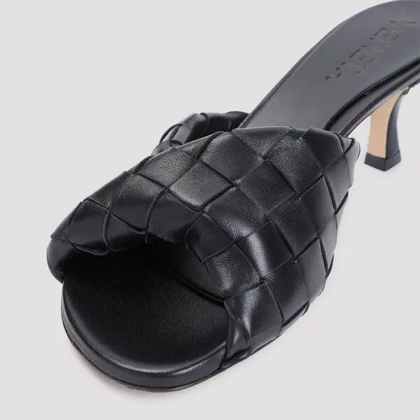 Bottega Veneta Lamb Leather Blink Mules - Black