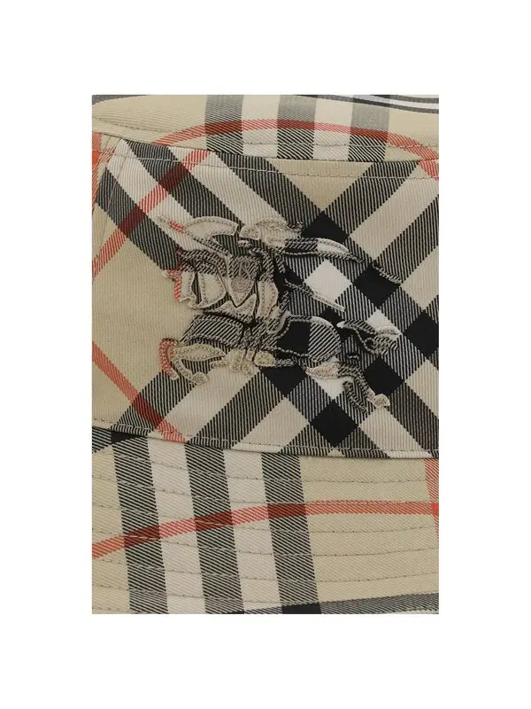 Burberry Archive Check Bucket Hat - Cream