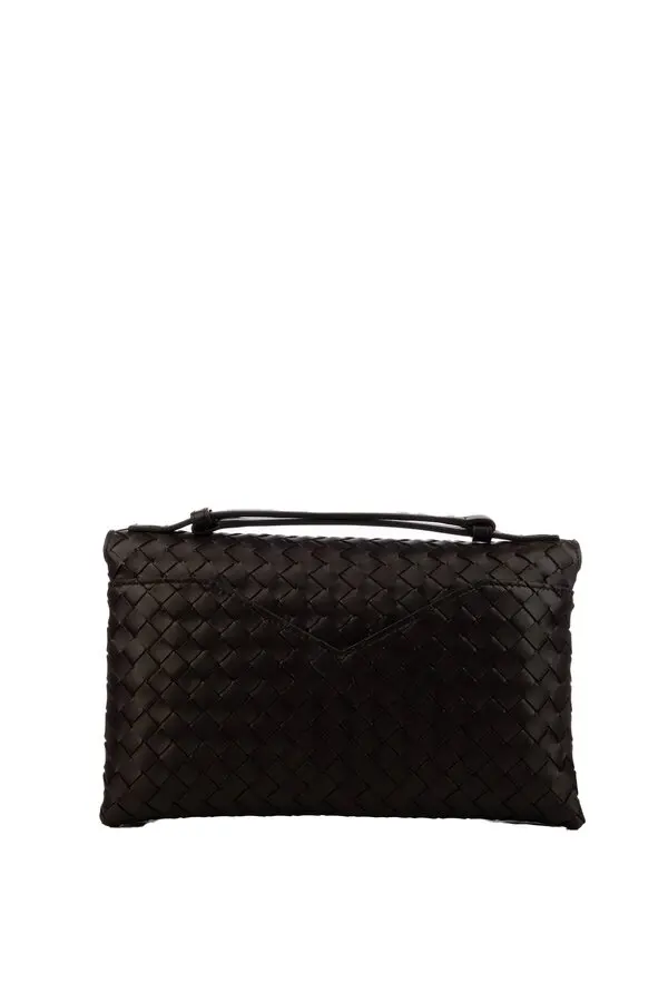 Bottega Veneta Woven Leather Turn Lock Crossbody Bag - Multicolor