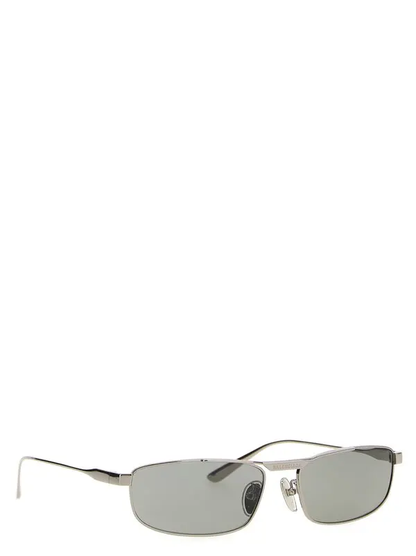 Balenciaga Tag 3.0 Rectangle Sunglasses - Gray