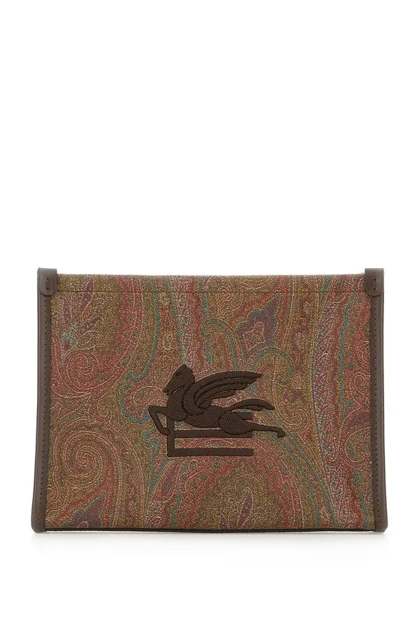 Etro Paisley Print Pegasus Clutch
